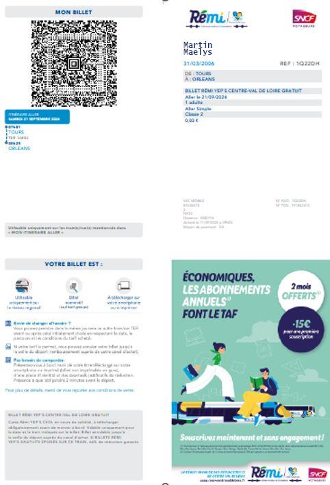 CGV de la carte Rémi YEP'S Centre-Val de Loire - YEPS